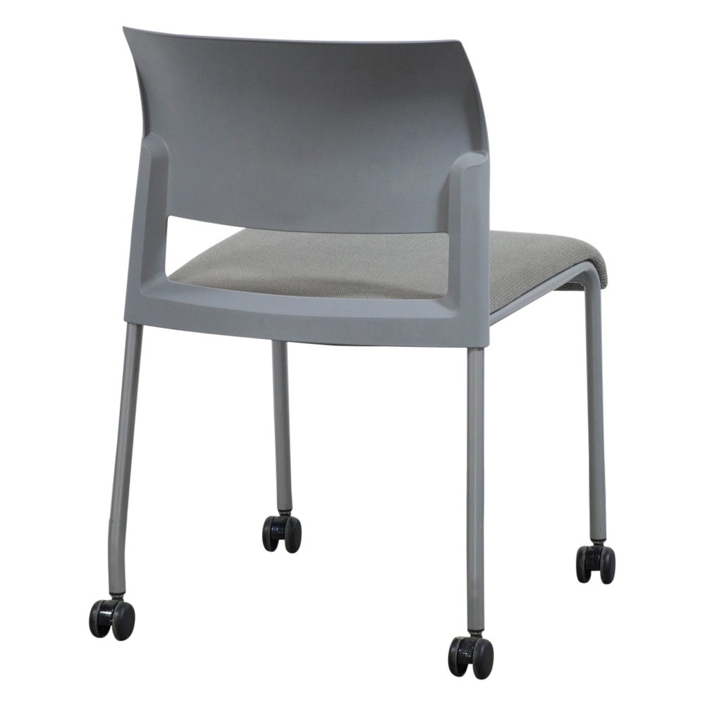 Steelcase Move Used Mobile Stack Chair, Moon - National Office ...
