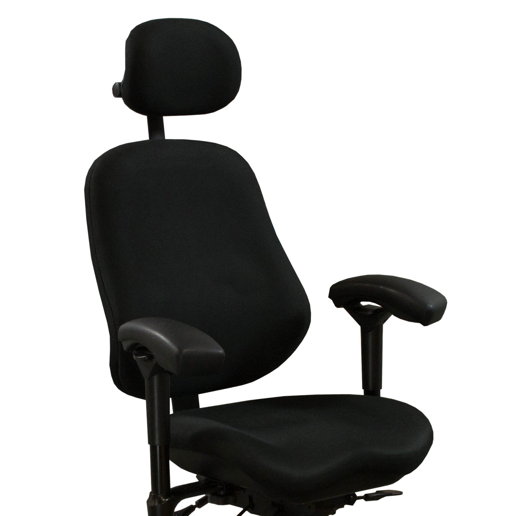 BodyBilt J3507 Used Ergonomic Stool w/ Headrest, Black - National ...
