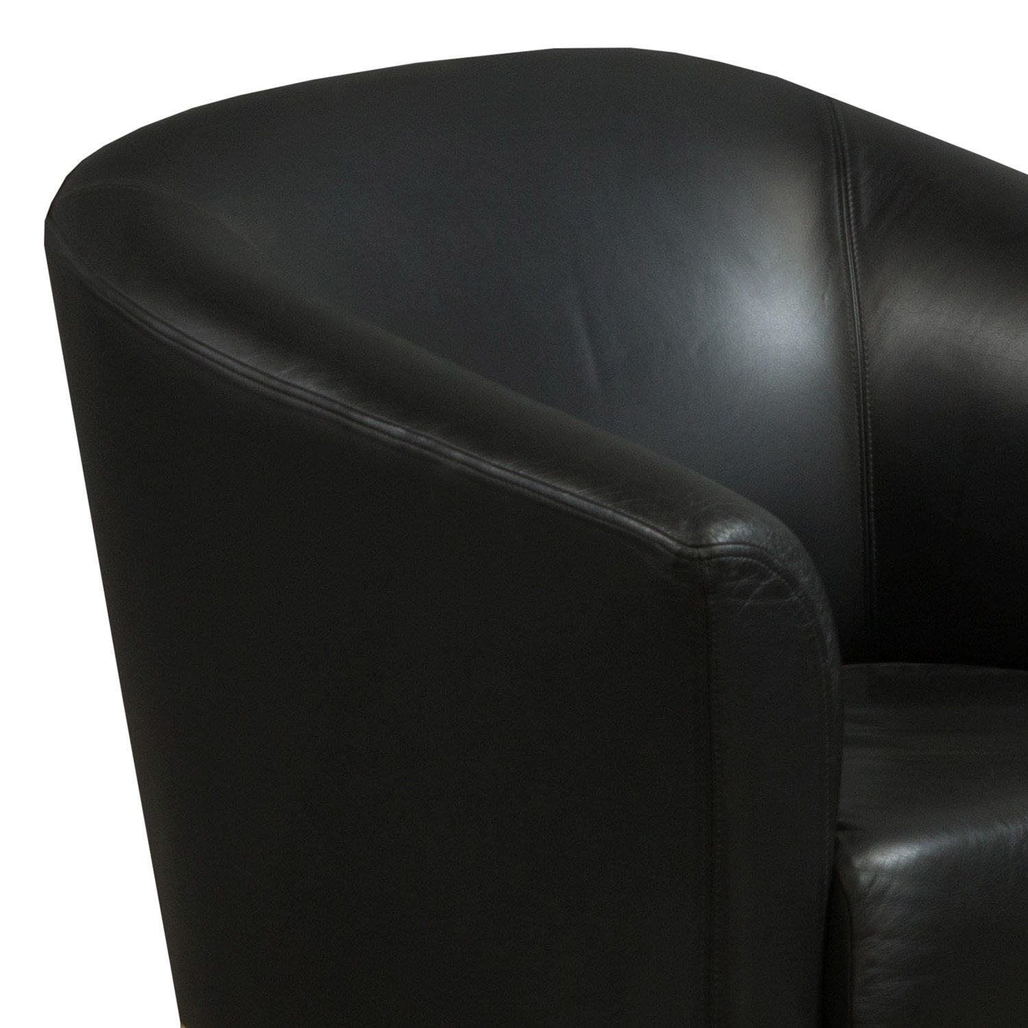 Steelcase Jenny Used Leather Reception Chair, Black - National Office ...
