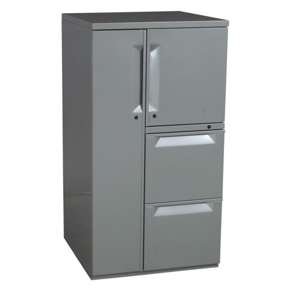 Herman Miller Left Vertical Used Storage File Tower, Silver - National ...