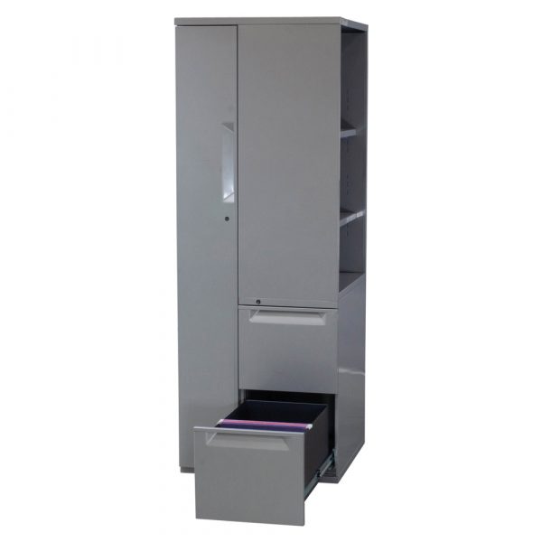 Herman Miller Left Vertical Used Storage File Tower, Silver - National ...