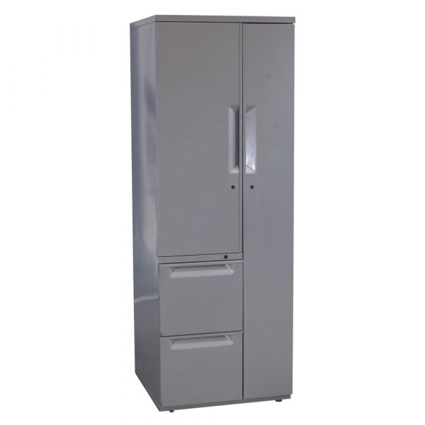 Herman Miller Right Vertical Used Storage File Tower, Silver - National ...