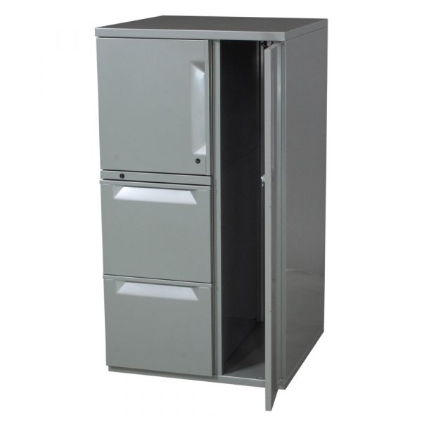 Herman Miller Right Vertical Used Storage File Tower, Silver - National ...