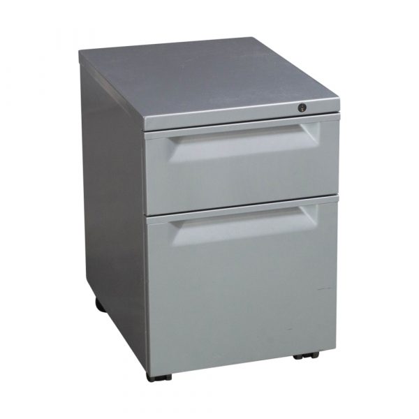 Herman Miller Used Box File Mobile Pedestal, Silver - National Office ...
