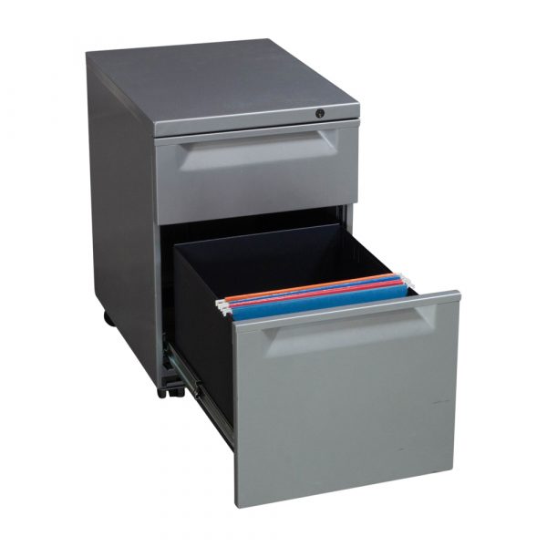 Herman Miller Used Box File Mobile Pedestal, Silver - National Office ...