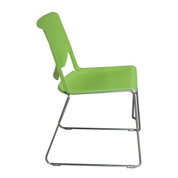Haworth Very Used Stack Chair, Lime Green - National Office Interiors ...