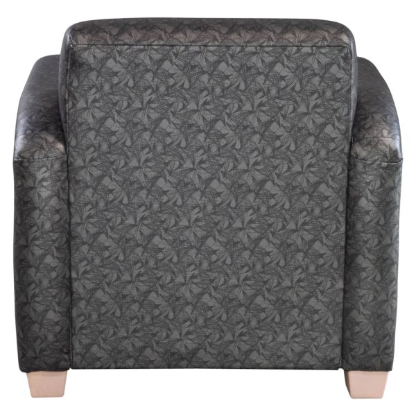 Club Chair Used, Black Pattern - National Office Interiors and Liquidators