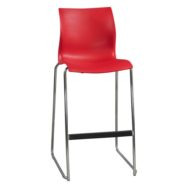 Teknion Nami Used Stool, Red - National Office Interiors and Liquidators