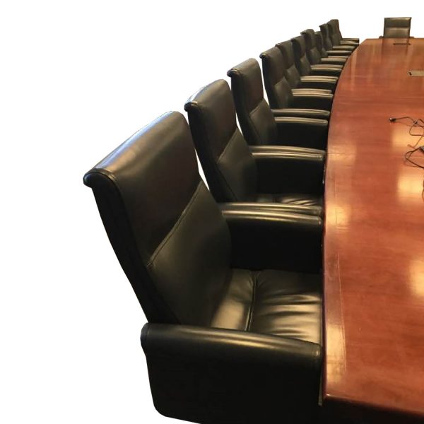 Steelcase Used 30 Foot Veneer Conference Table, Mahogany - National ...