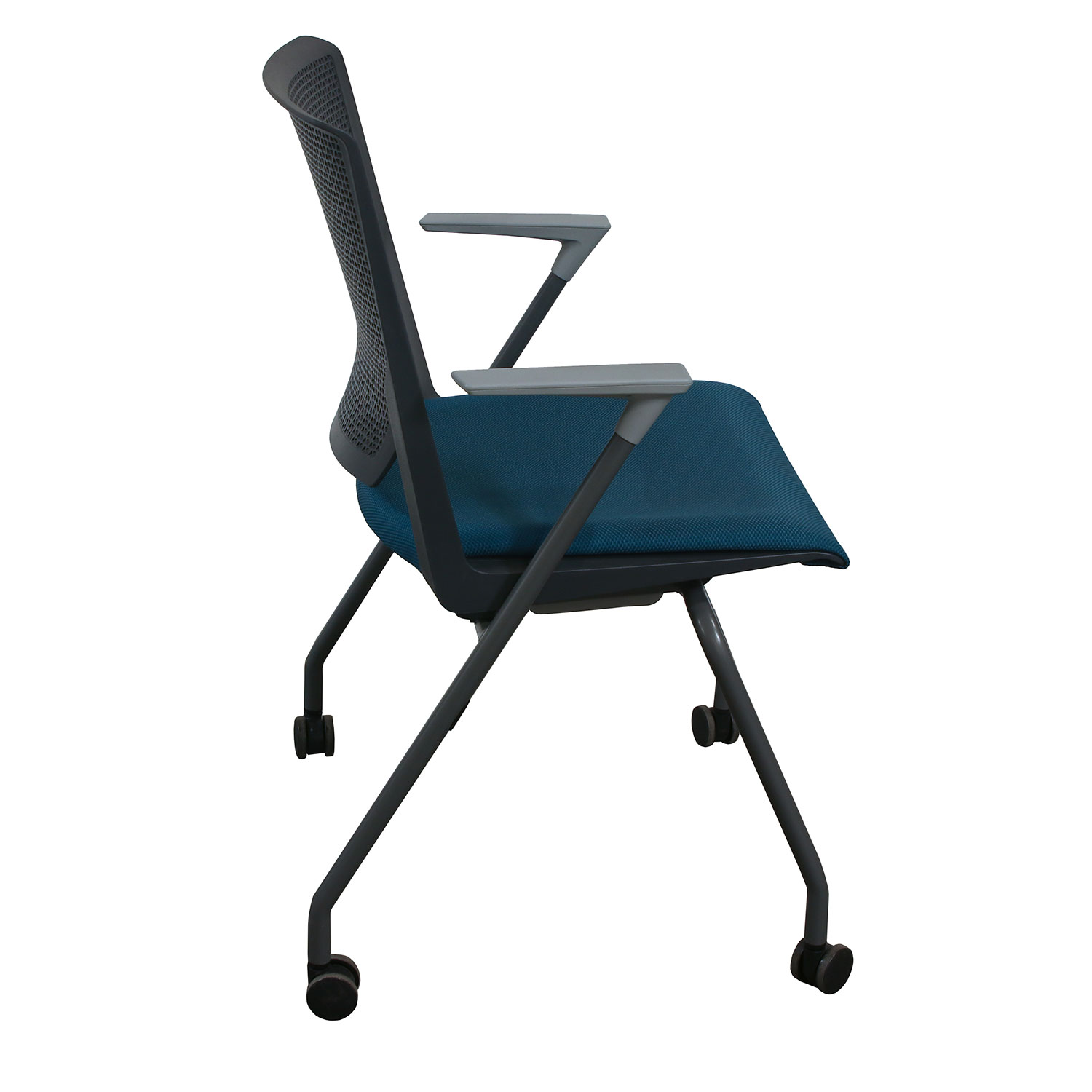 Haworth Very Mobile Stack Chair Used, Turquoise - National Office ...