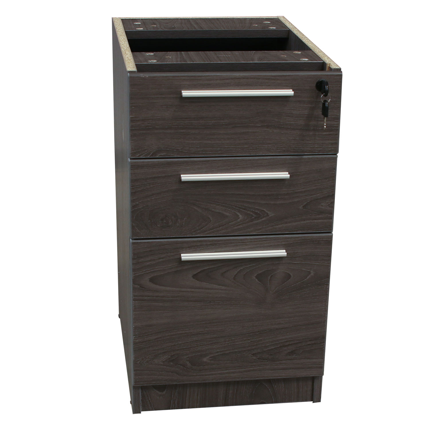 Manhattan Laminate Pedestal Box/Box/File Add-on, Cashmere Gray ...