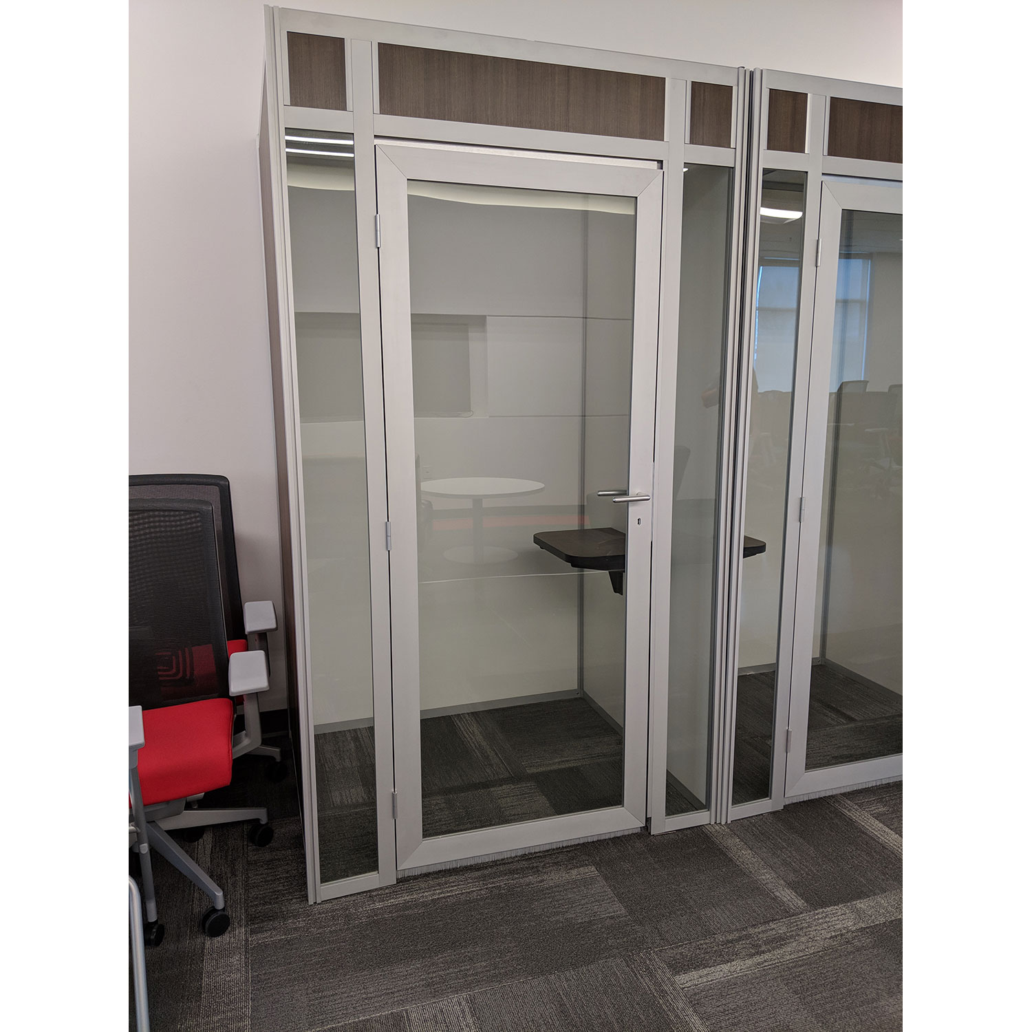 Single Person Used Privacy Booth, Teak - National Office Interiors and ...