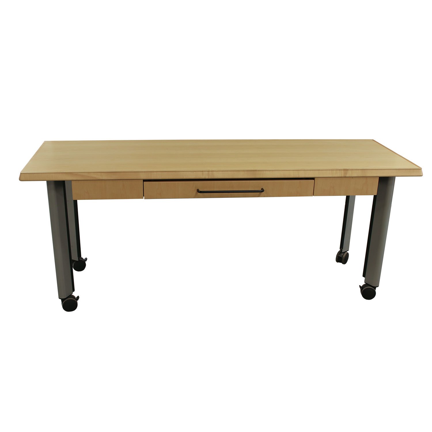 Steelcase Coalesse Used 24x72 Mobile Table Desk, Maple - National ...