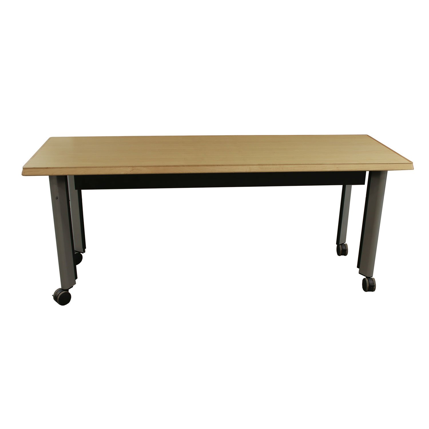 Steelcase Coalesse Used 24x72 Mobile Table Desk, Maple - National ...