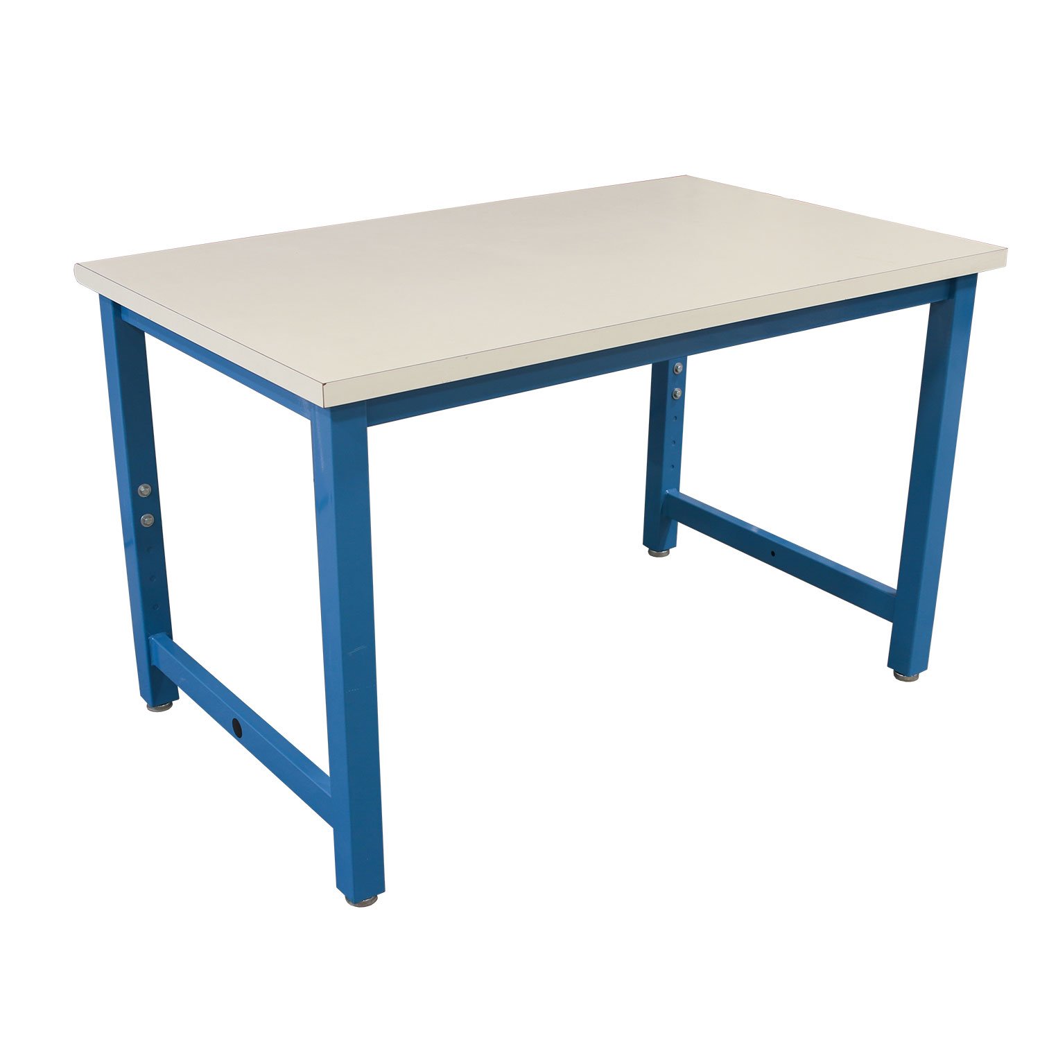 Used 30x48 Laminate Top Adjustable Height Work Bench, White - National ...