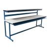 Used 30x108 Laminate Top Work Bench with Riser, White - National Office ...