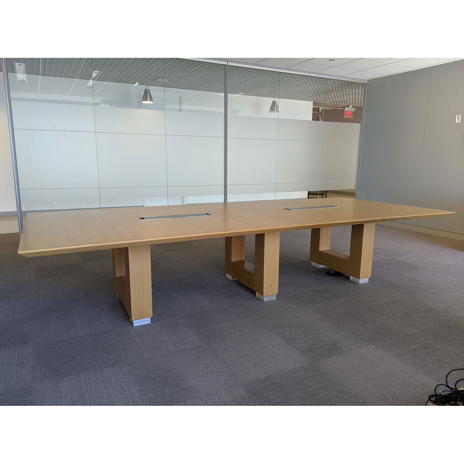 Steelcase Convene 5x12 Used Wood Veneer Conference Table, Maple ...