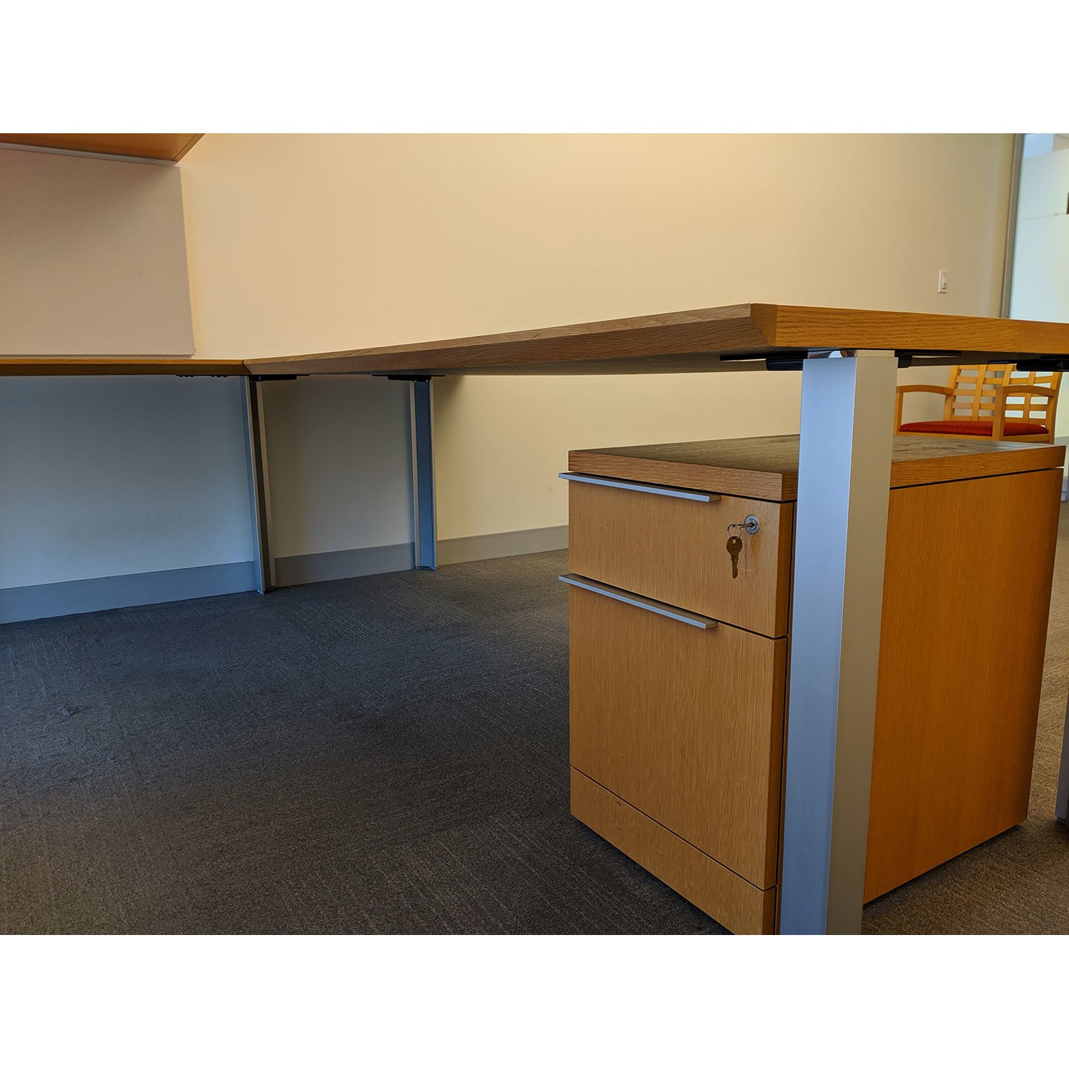 Steelcase Elective Elements Used U-Shape Desk Left Return, Maple ...