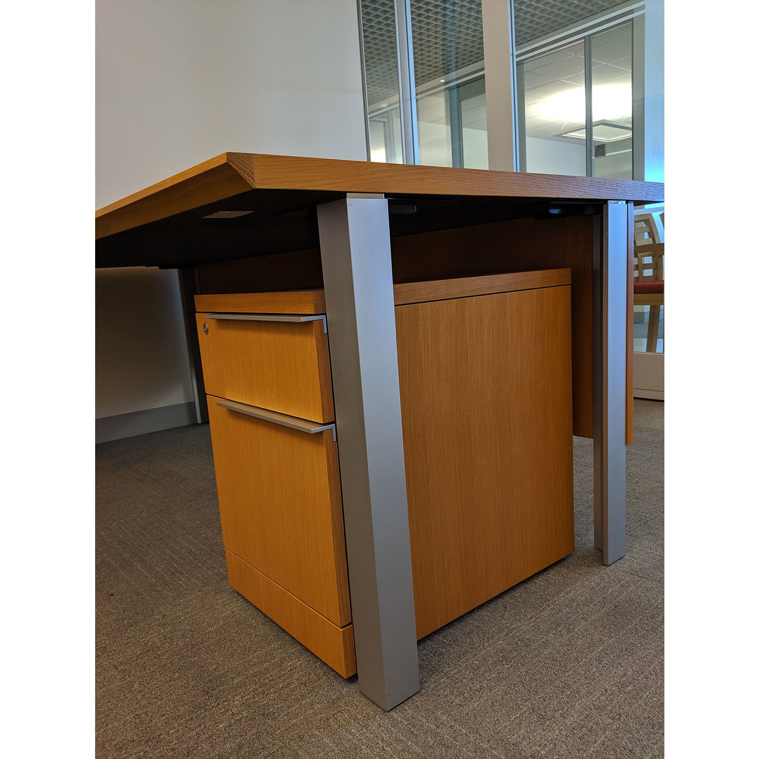 Steelcase Elective Elements Used U-Shape Desk Left Return, Maple ...