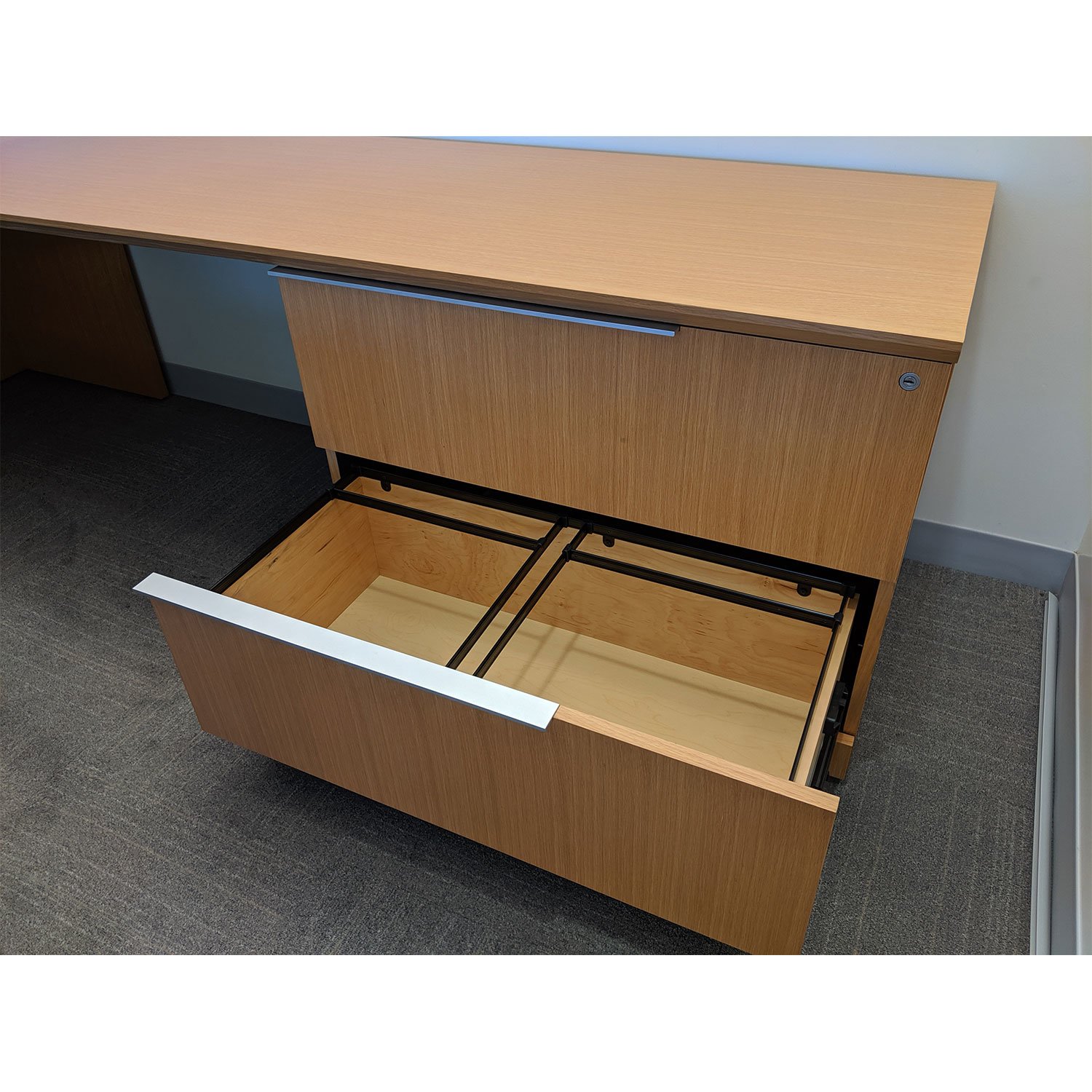 Steelcase Elective Elements Used U-Shape Desk Right Return, Maple ...
