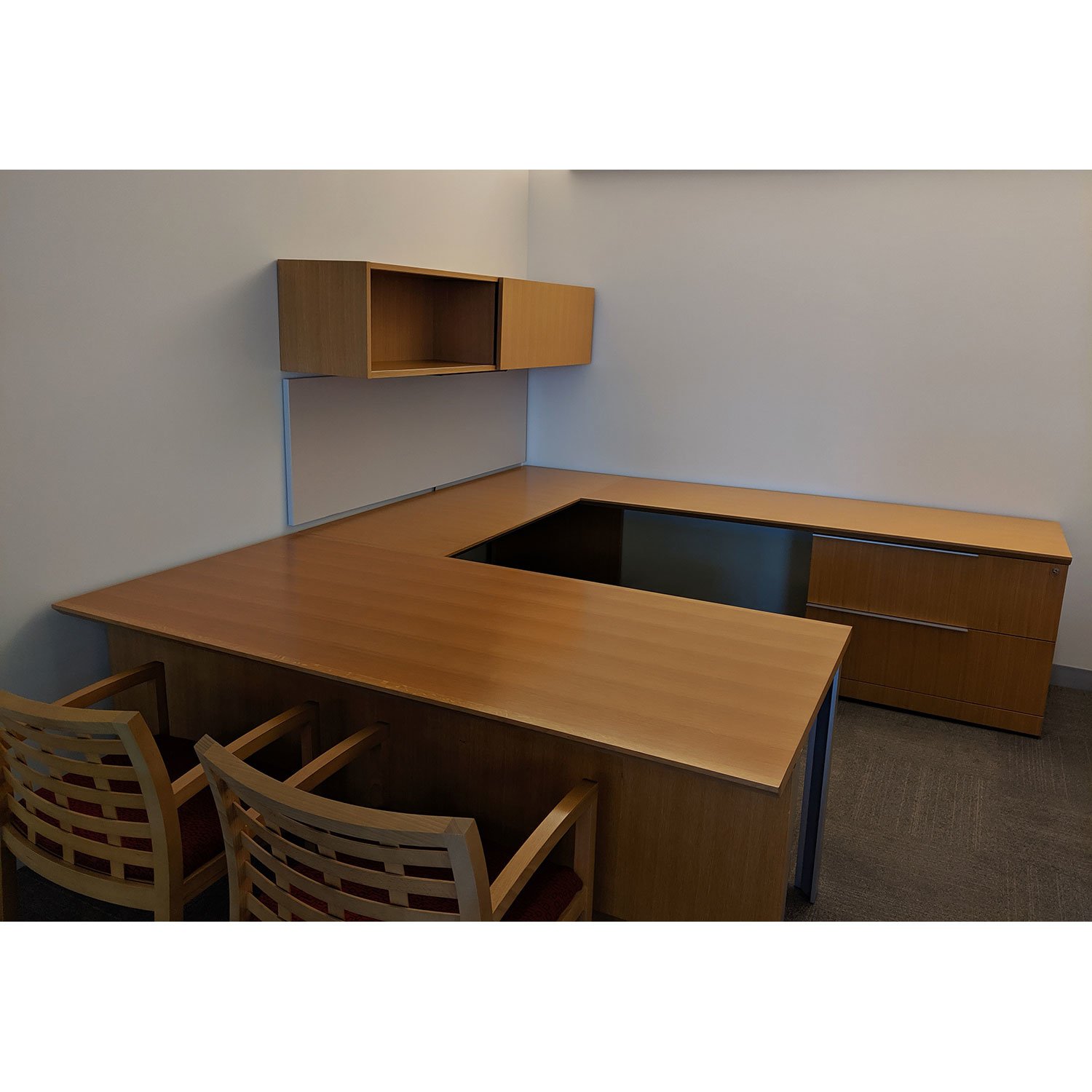 Steelcase Elective Elements Used U-Shape Desk Right Return, Maple ...