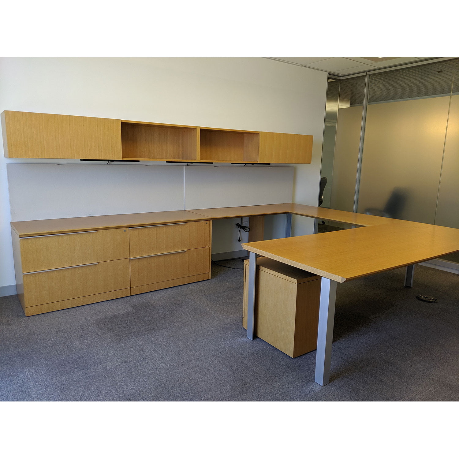 Steelcase Elective Elements Used U-Shape Executive Desk Left Return ...