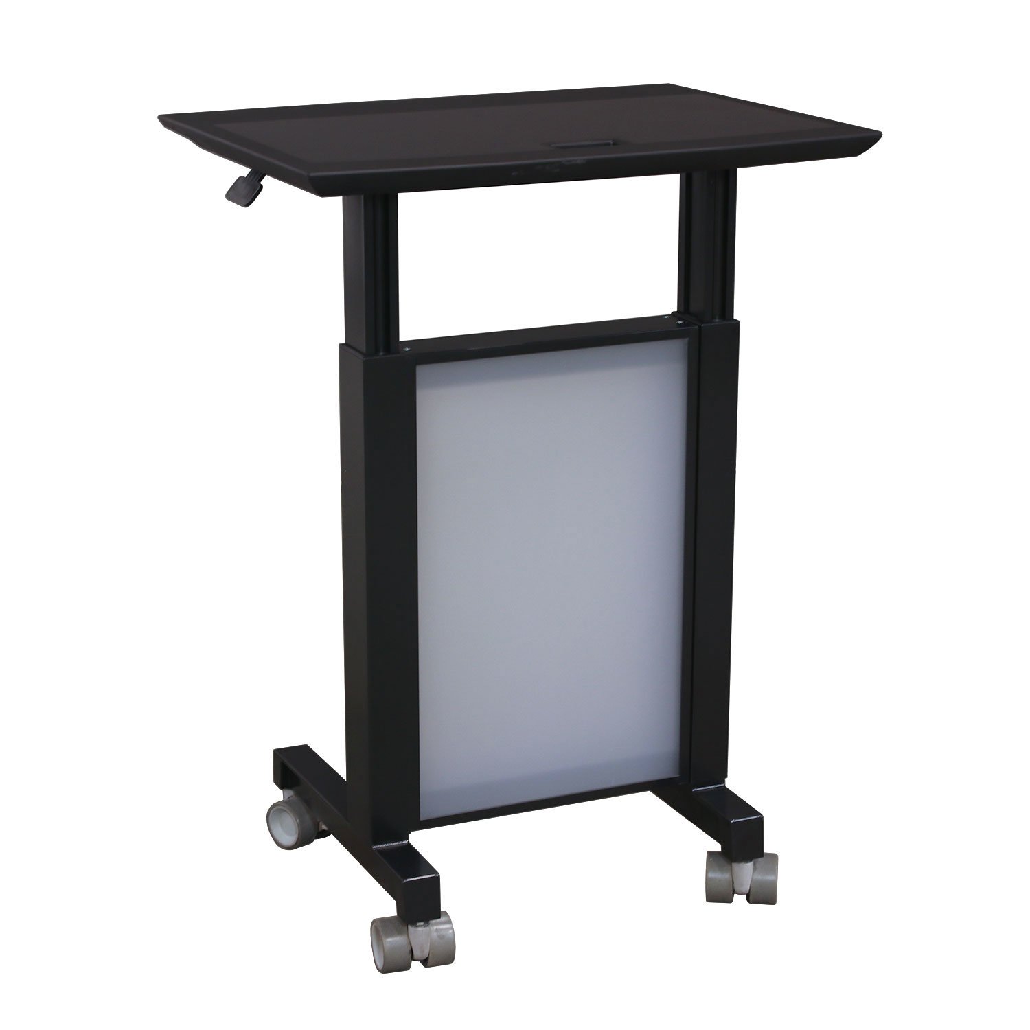 Adjustable Height Used Mobile Podium, Black - National Office Interiors ...