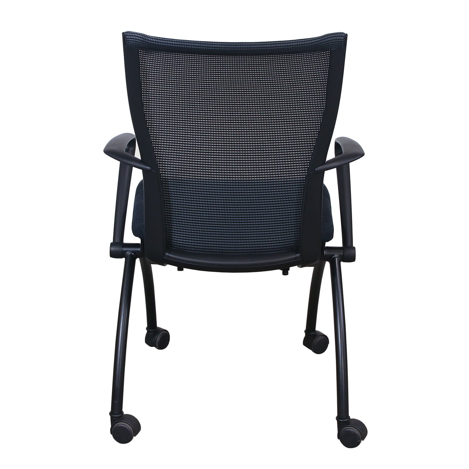 Haworth X99 Seminar Used Mesh Back Mobile Nesting Chair, Blue Speckle ...