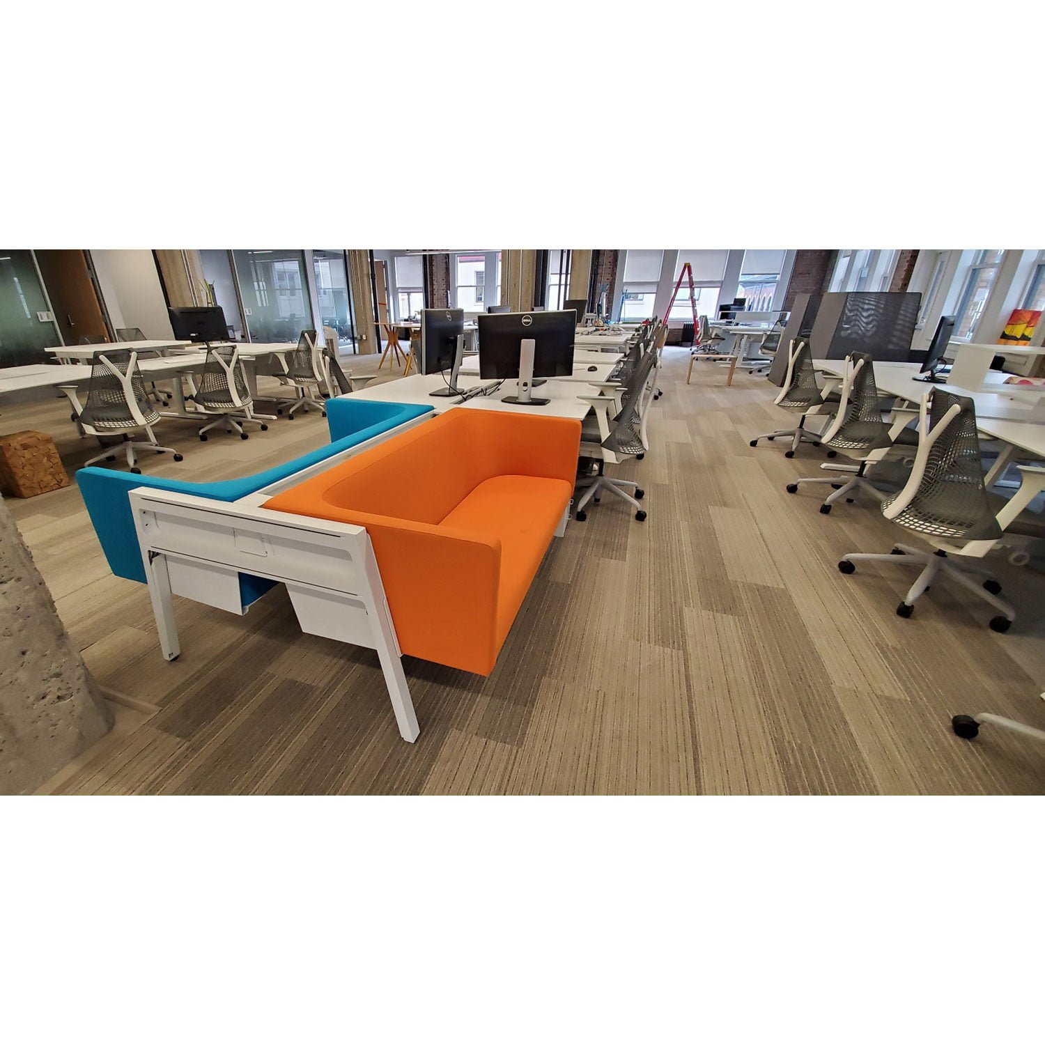 Steelcase Turnstone Bivi Used Open Benching w Adjustable Height - Pod ...