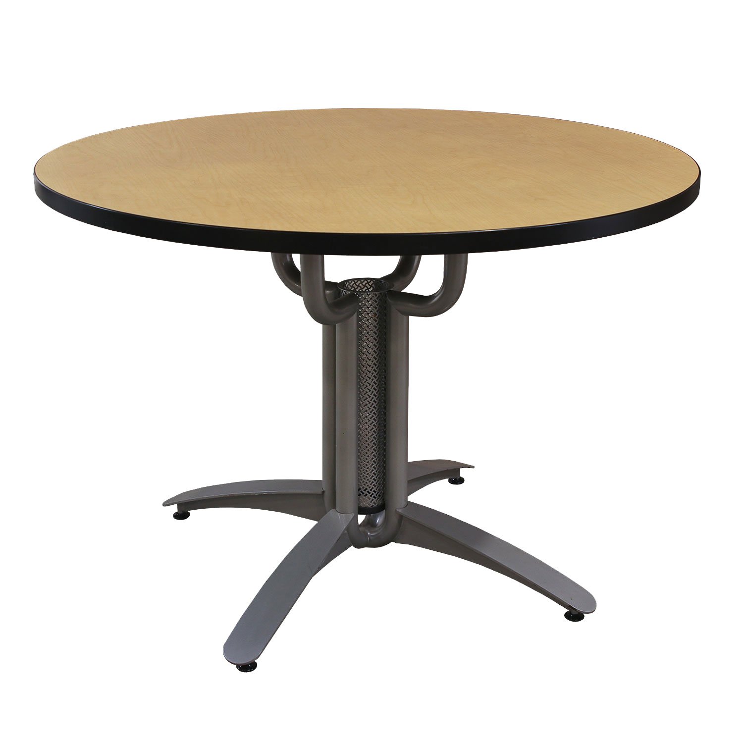 Versteel 42 Inch Used Round Breakroom Table, Maple - National Office ...