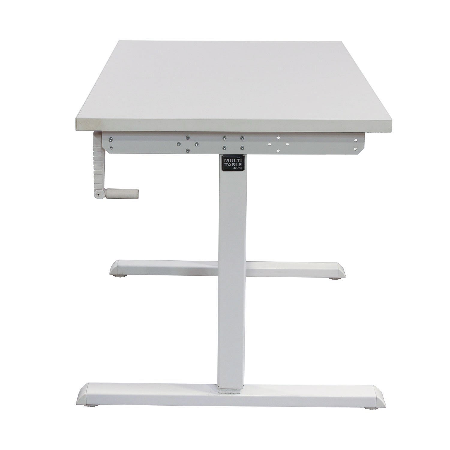 MultiTable.Com 28x44 Inch Used Adjustable Height Training Table, White ...
