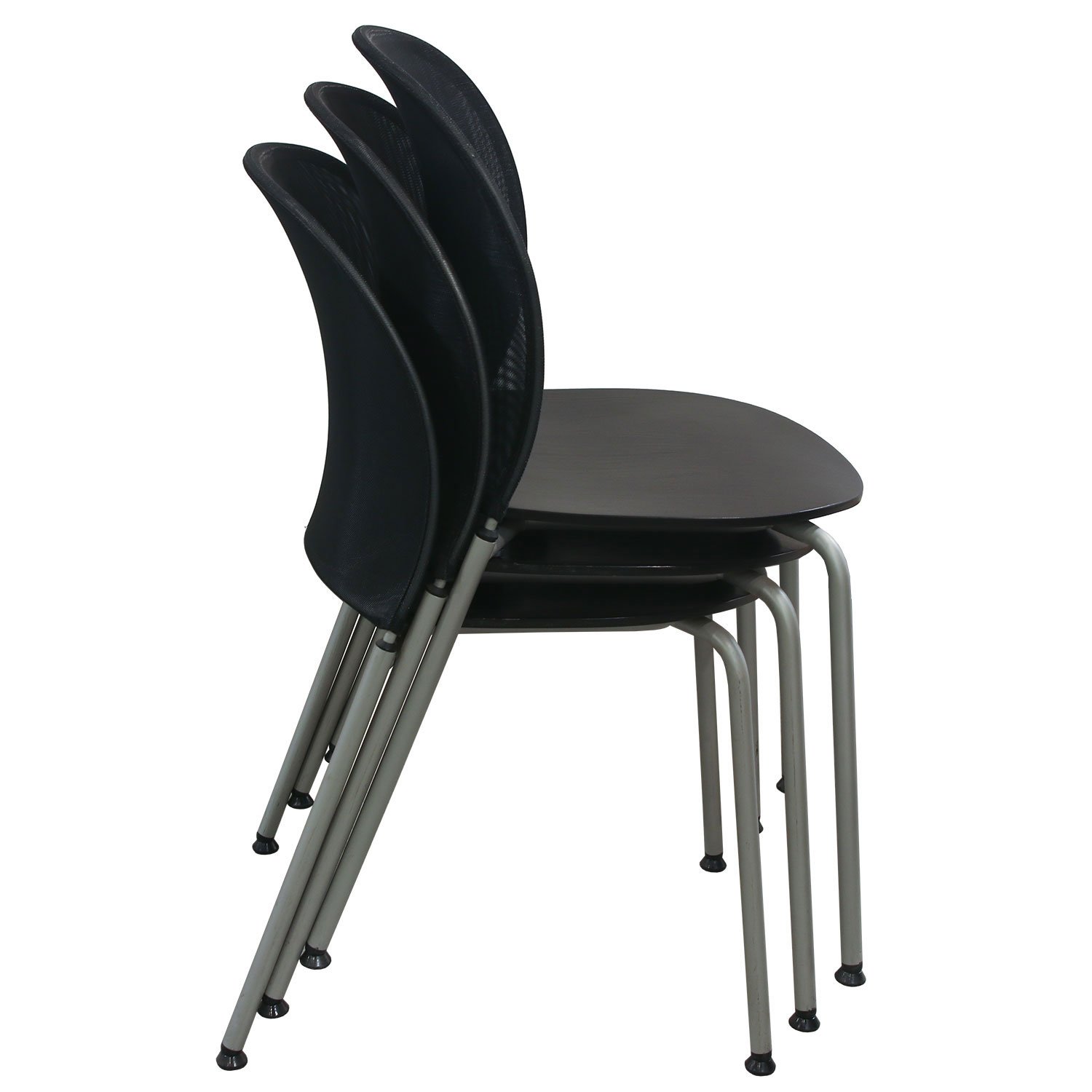 Mesh Back Stack Chair, Black - National Office Interiors and Liquidators