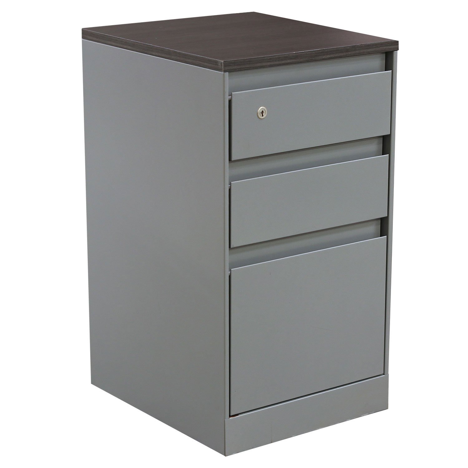 Steelcase Used Box Box File Pedestal with Laminate Top, Silver ...