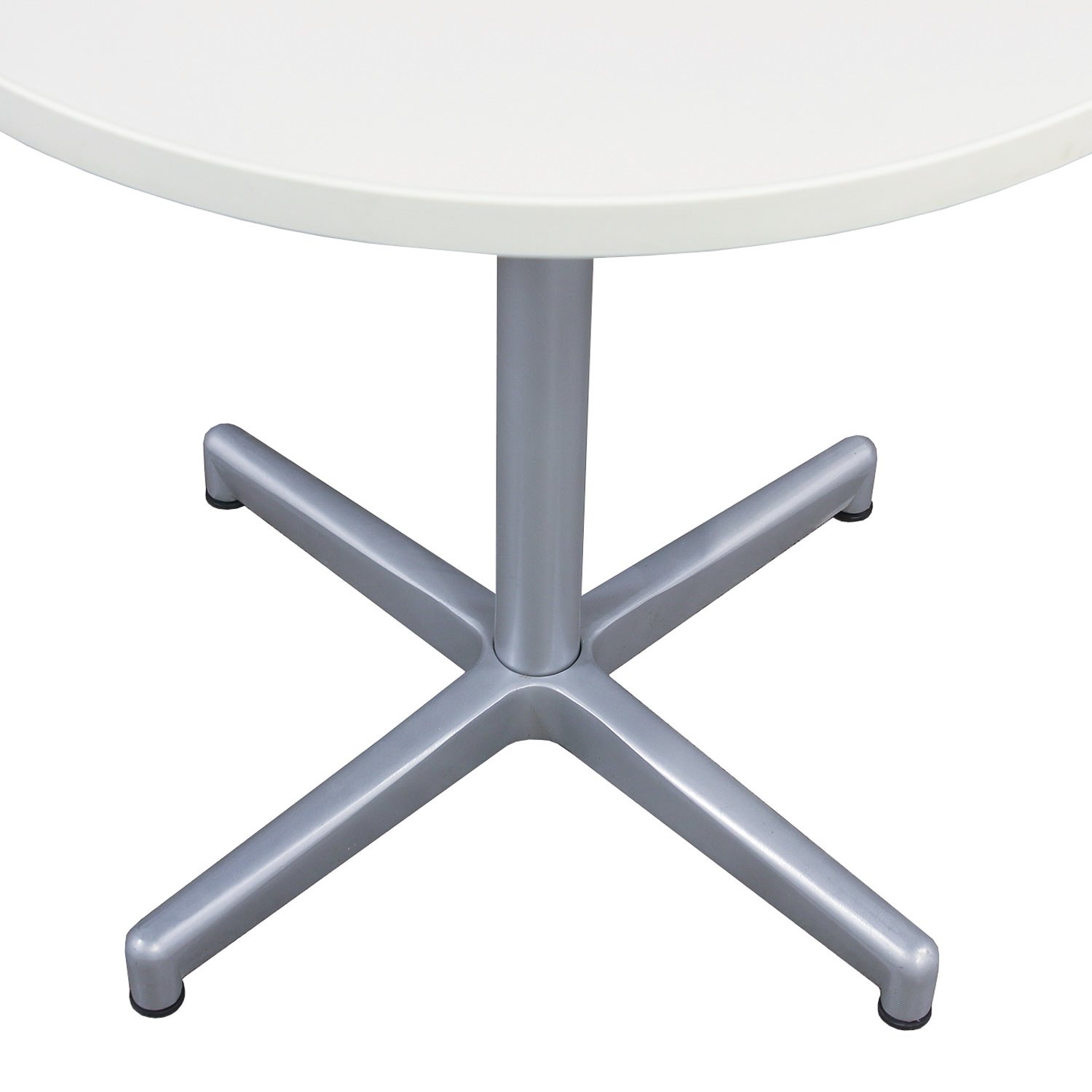 Steelcase Used 30 Inch Round Break Room Table, White - National Office ...