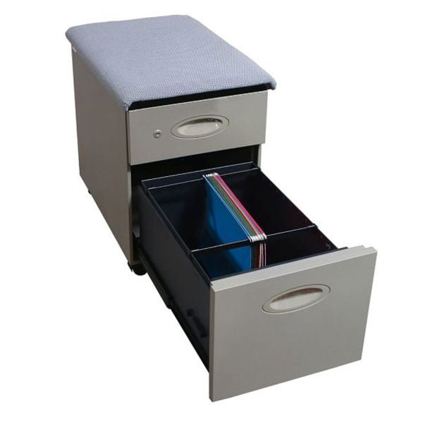 Steelcase Used Mobile Box File Pedestal, Gray - National Office ...