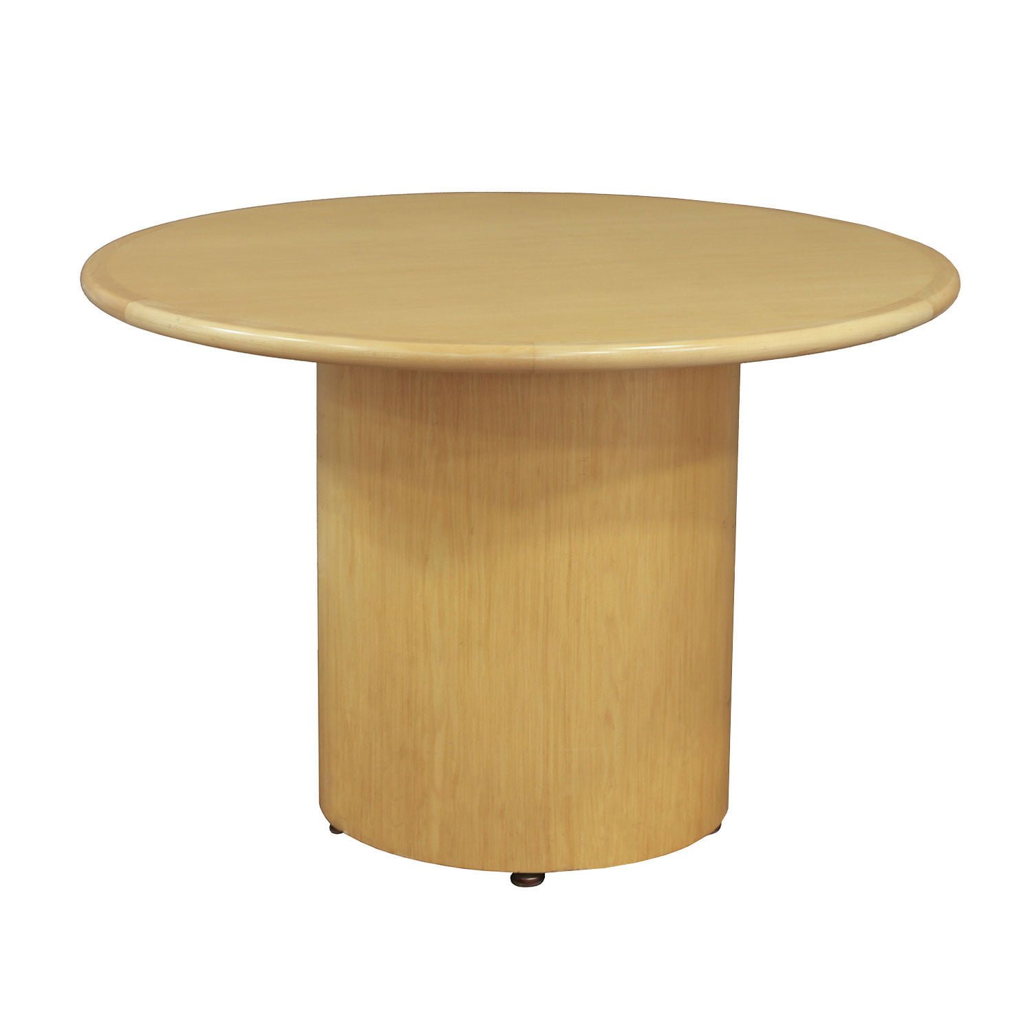 42 Inch Used Round Wood Veneer Meeting Table, Maple - National Office ...
