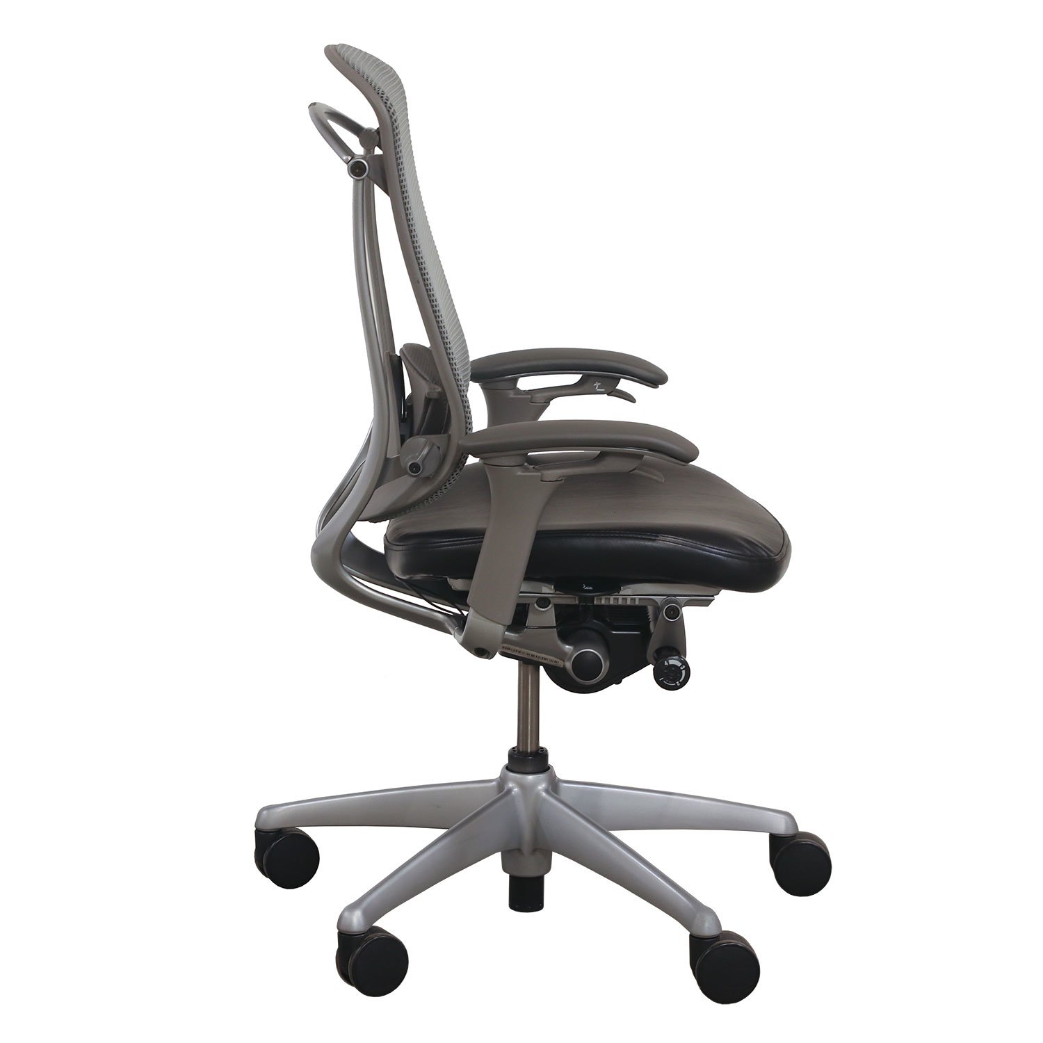 Teknion Contessa Used Mesh Back Task Chair, Black Leather - National ...