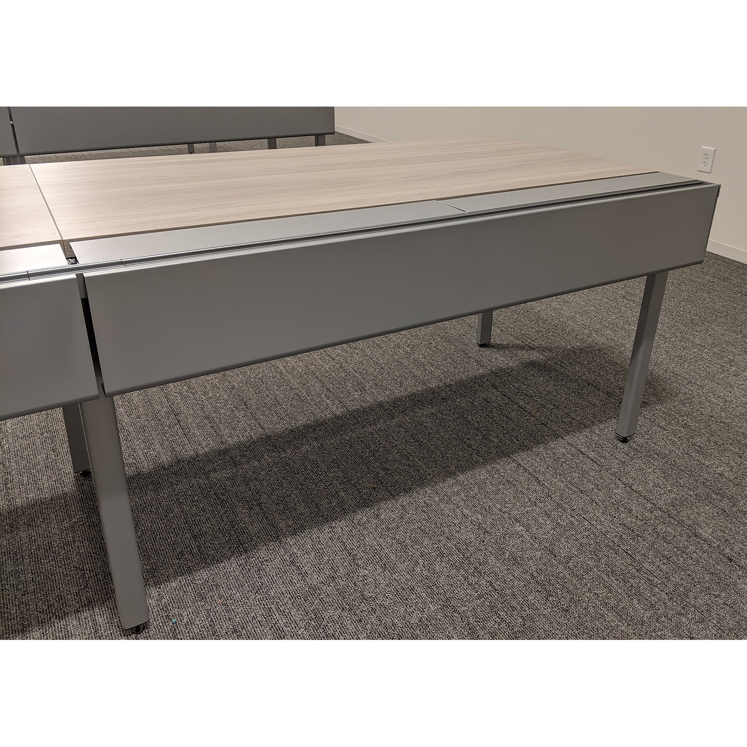 Haworth Used Open Benching Work Stations with Power, Grey Elm - Sold in ...
