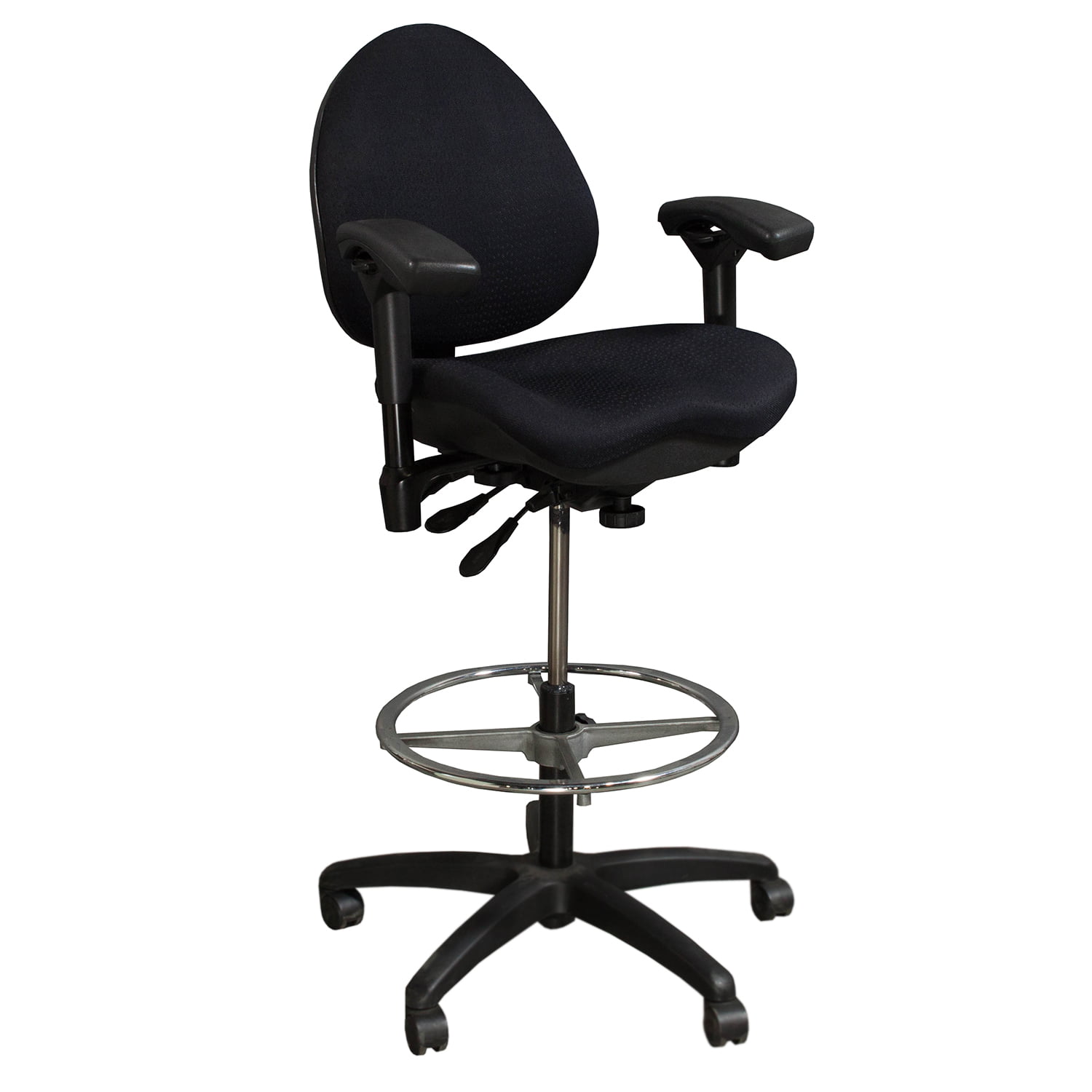 Body Bilt J757 Used Drafting Stool, Black Pattern - National Office ...