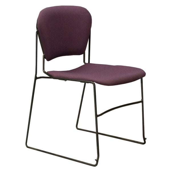 KI Perry Used Reupholstered Stack Chair, Plum - National Office ...