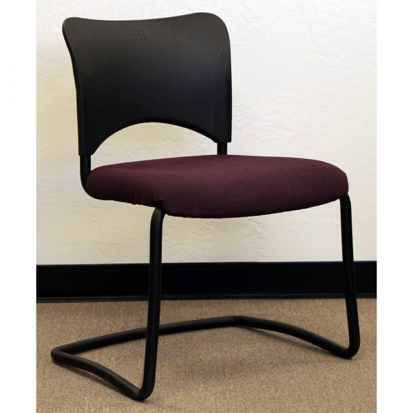 Teknion Amicus Used Armless Guest Chair, Plum - National Office ...