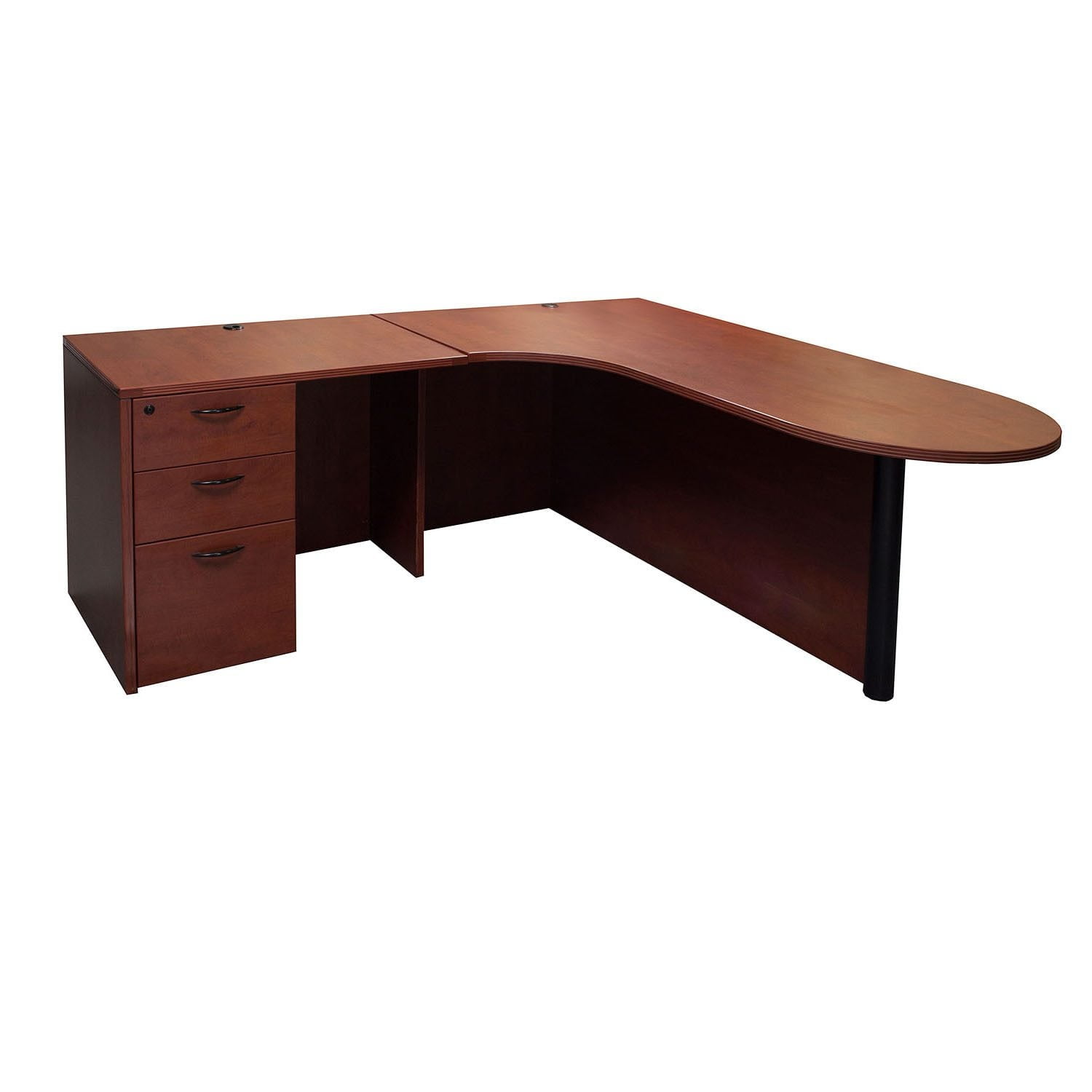 Bullet L-Shape Used Left 24x42 Return, Cherry - National Office ...