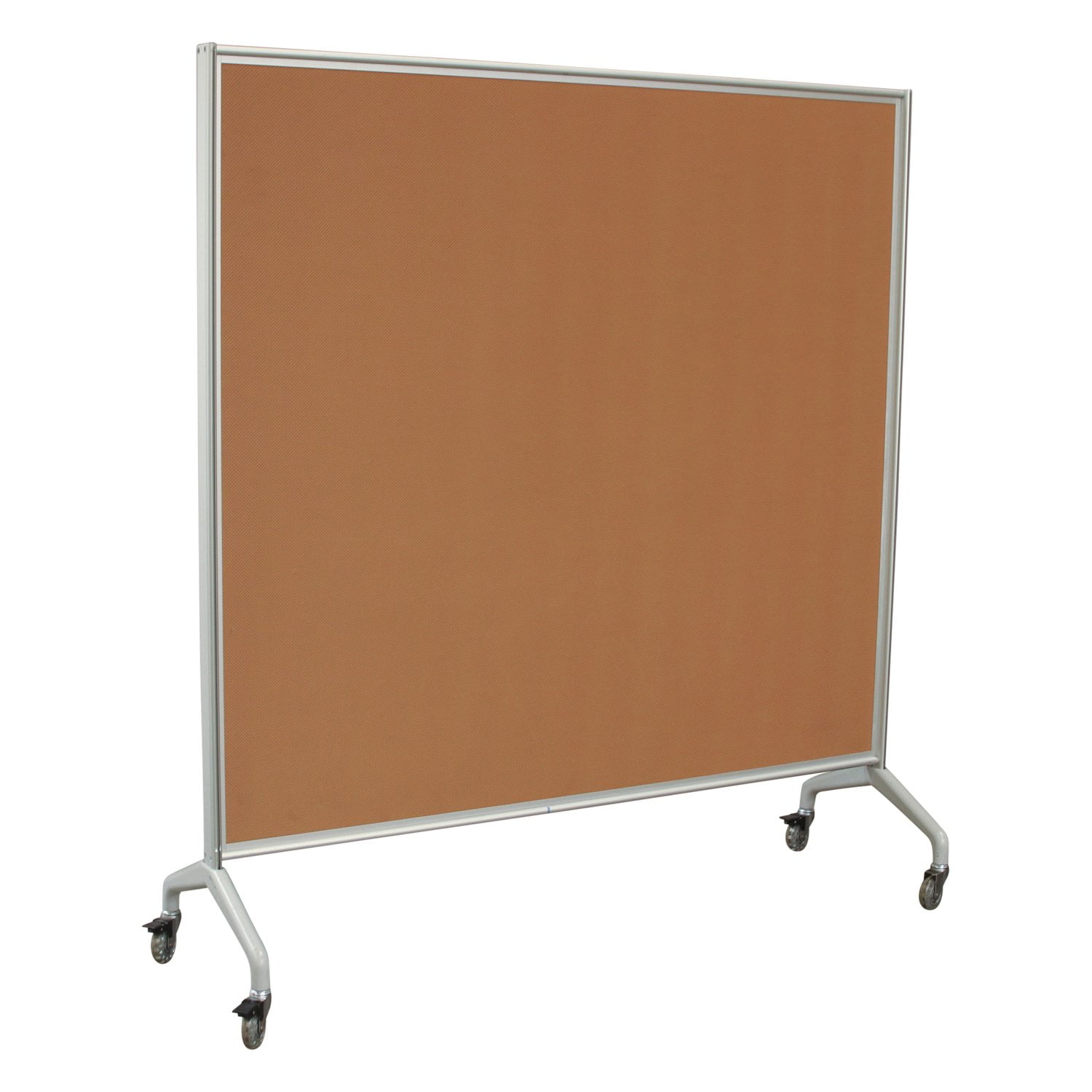 Egan Used 60x66 Inch Mobile Bulletin Board, Orange and Tan - National ...