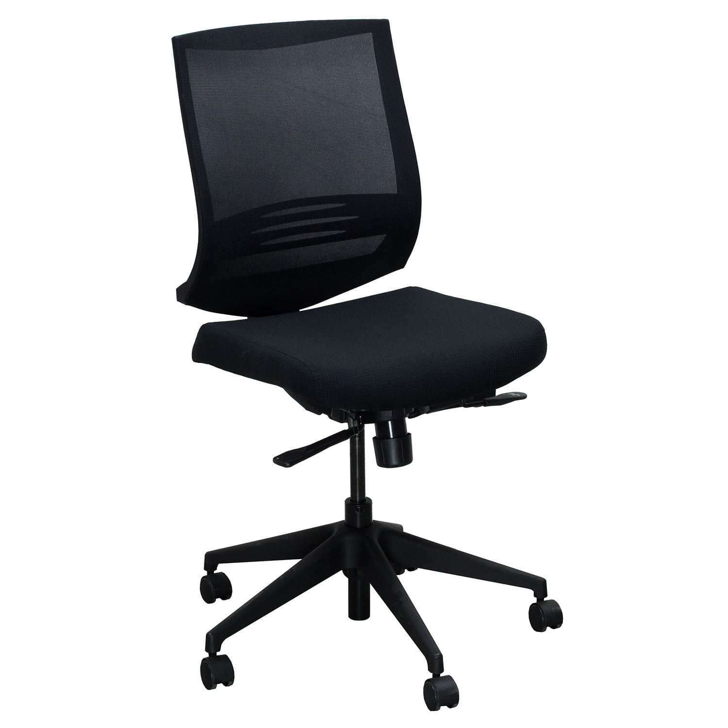 Encore Used Mesh Back Armless Task Chair, Black Diamond - National ...