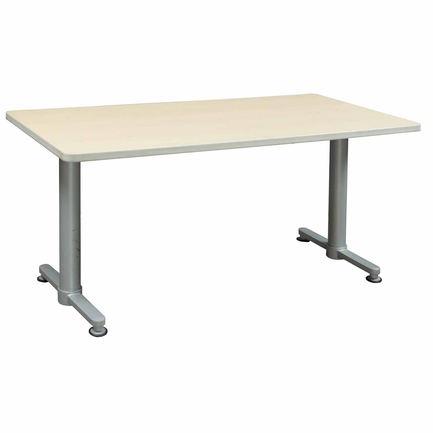 Haworth Rectangular Used 30x60 Inch Training Table, Maple - National ...
