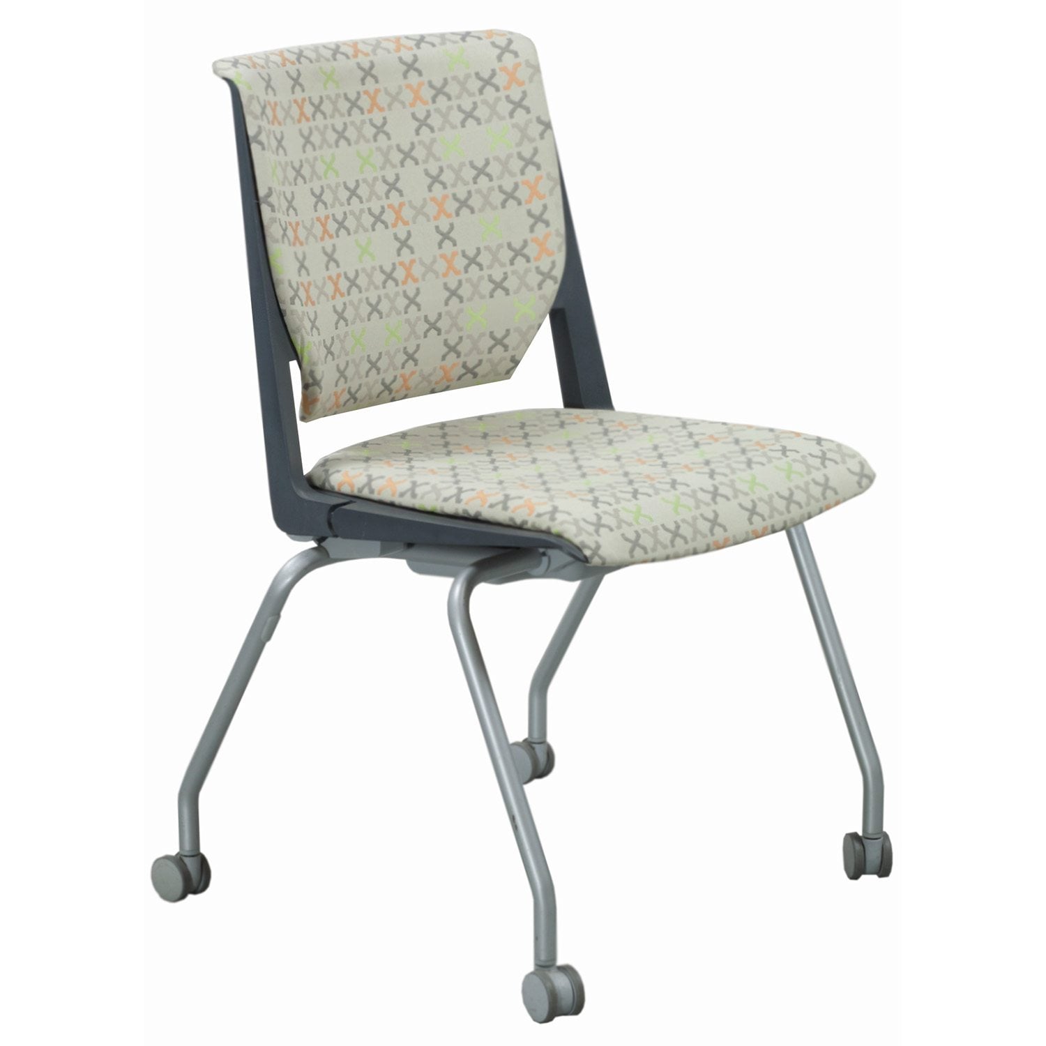 Haworth Very Used Stack Chair, Dark Gray - National Office Interiors ...