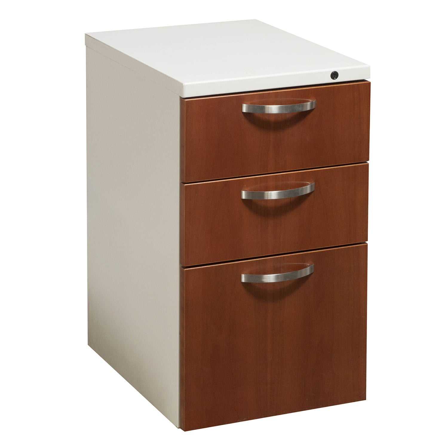 Herman Miller Used White Box Box File Pedestal, Cherry Veneer Front ...