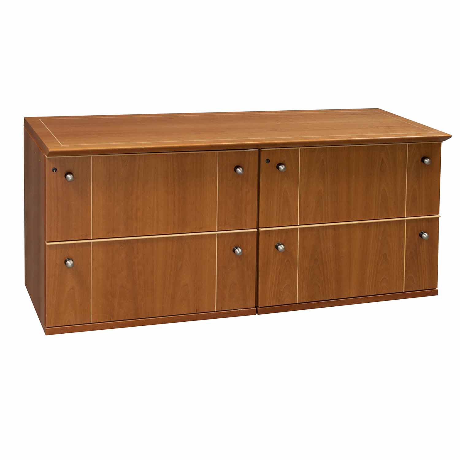 Herman Miller Geiger Triuna Used 4 Drawer Lateral File, Cherry ...