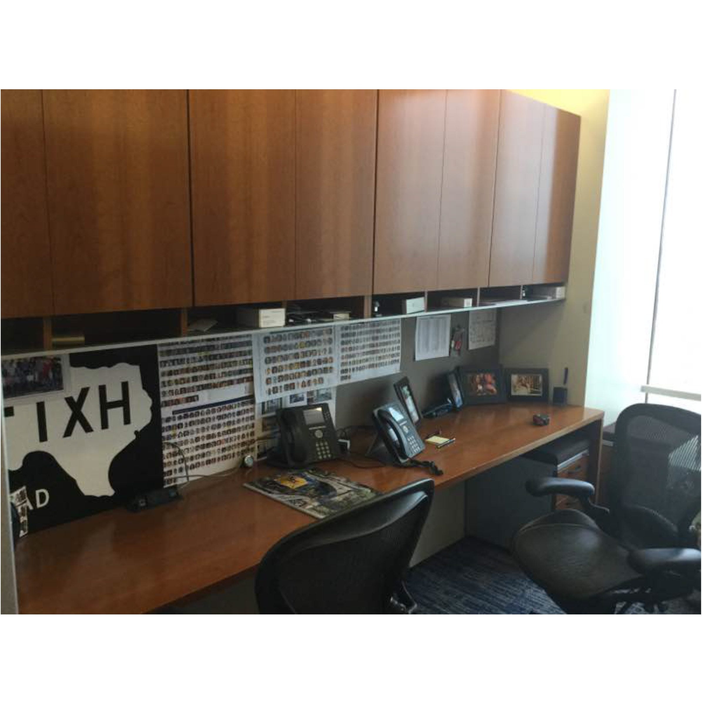 Herman Miller Geiger Used Veneer Desk, Cherry - National Office ...