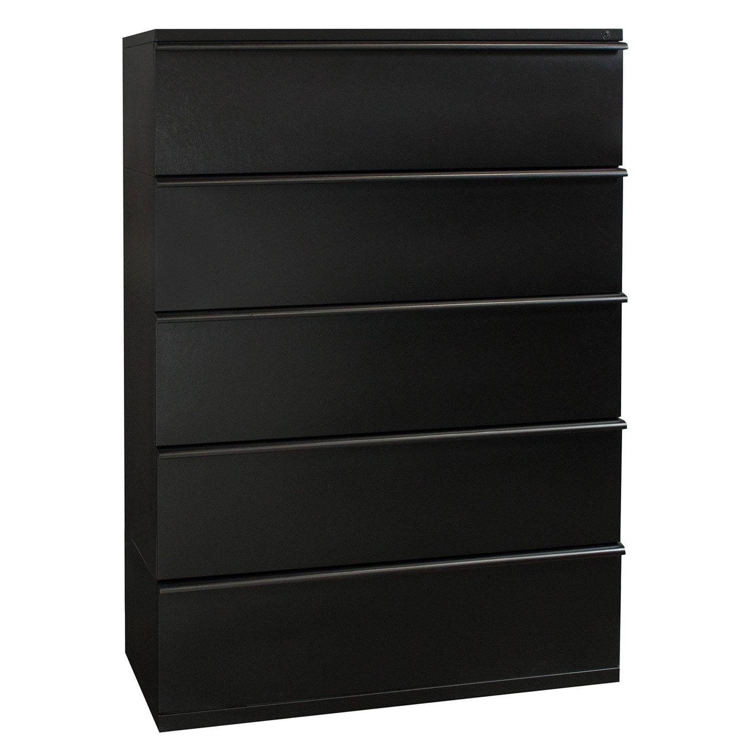Herman Miller Meridian Used 42" Wood Top 5 Drawer Lateral File, Black ...